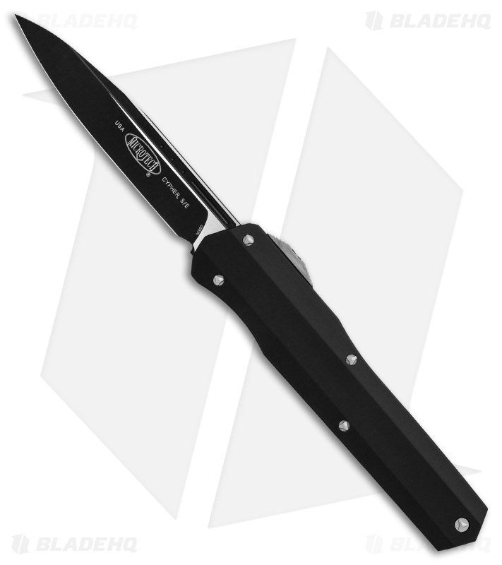Microtech Cypher S/E OTF | Black Automatic Knife | 241S-1