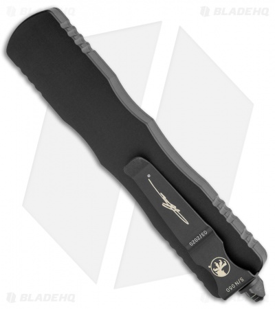 Microtech Dirac Delta Dagger - OTF Auto Knife | Black + Damascus
