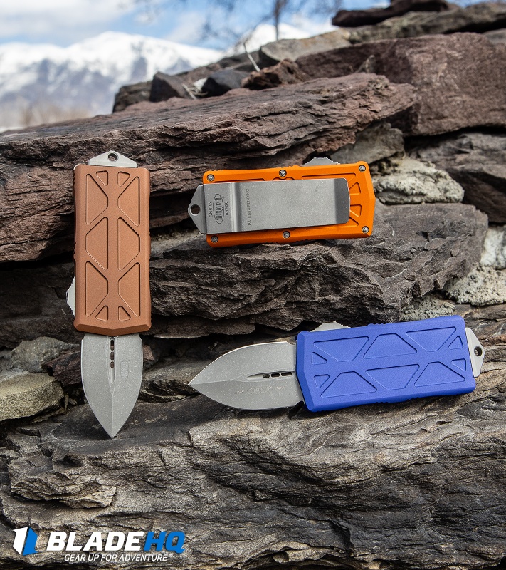 Microtech Exocet - OTF Auto | Apocalyptic Tan | Blade HQ