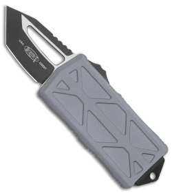 Microtech Exocet| Gray + Black | OTF Auto - Blade HQ