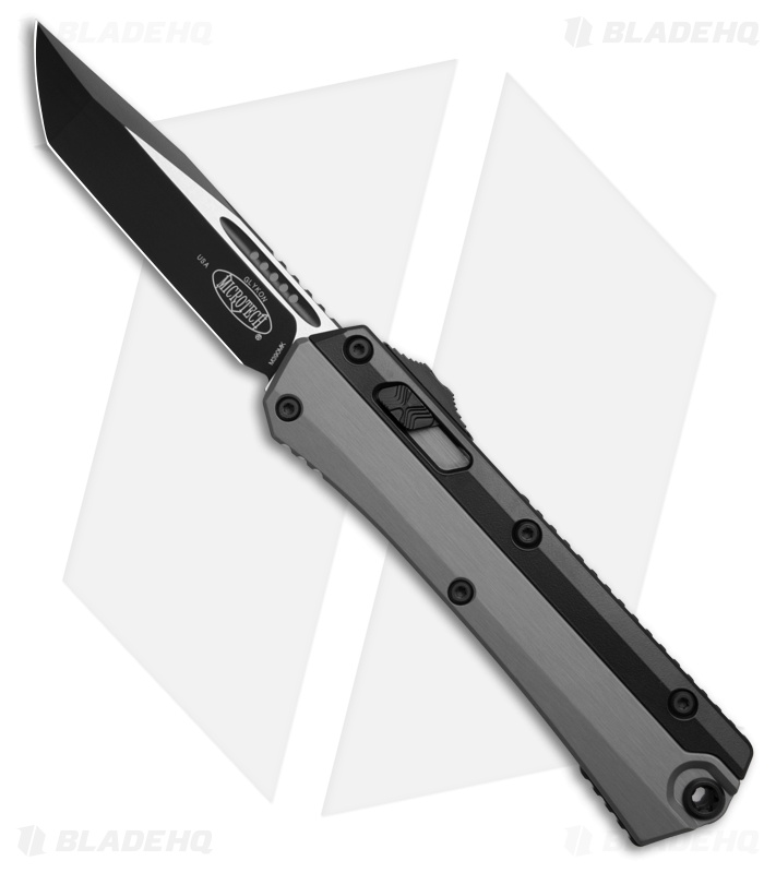 Microtech Glykon T/E OTF Natural Clear Al/Black Ti Black