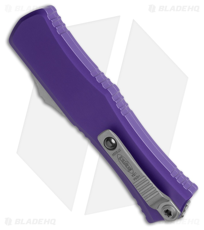 Microtech Hera II Mini S/E OTF Knife Purple Al Satin