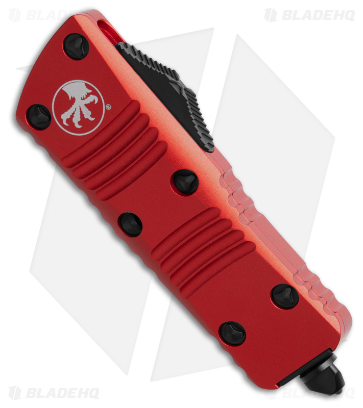 Microtech Troodon Mini D/E OTF Black/Full Serr Red - Blade HQ