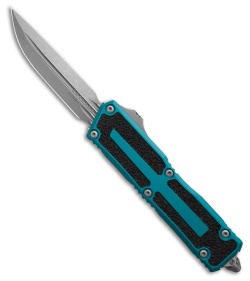 Microtech Scarab II OTF Knife Blue Aluminum D/E Apocalyptic