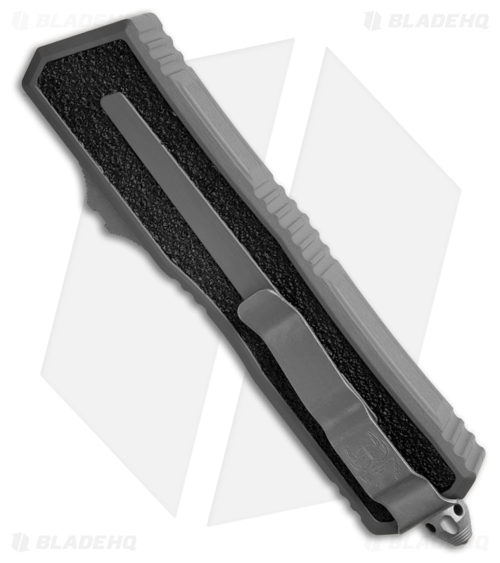 Microtech Scarab II OTF Knife Black/Gray Aluminum S/E Apoc