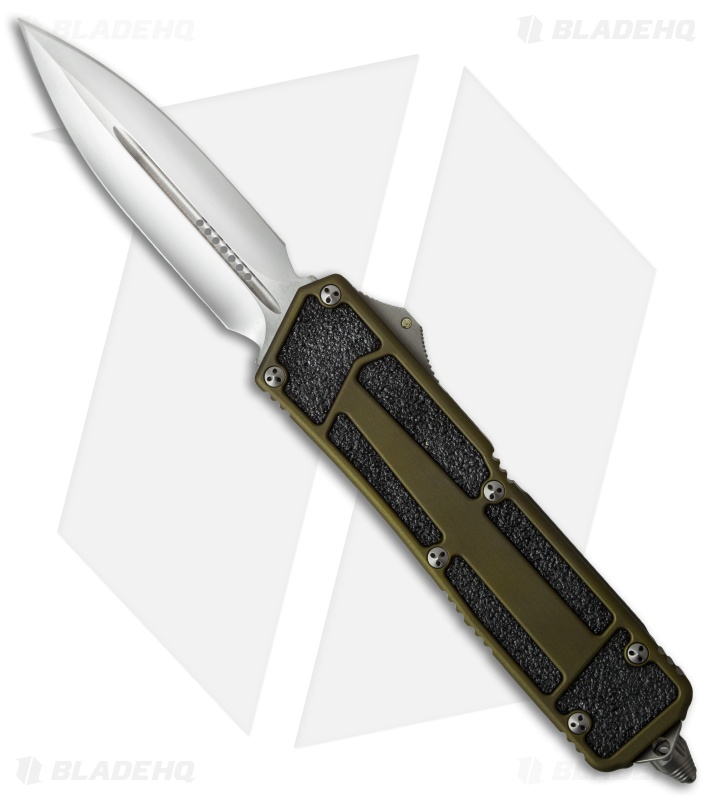 Marfione Custom Scarab Dagger OTF Automatic Knife OD Green (3.5" Mirror ...