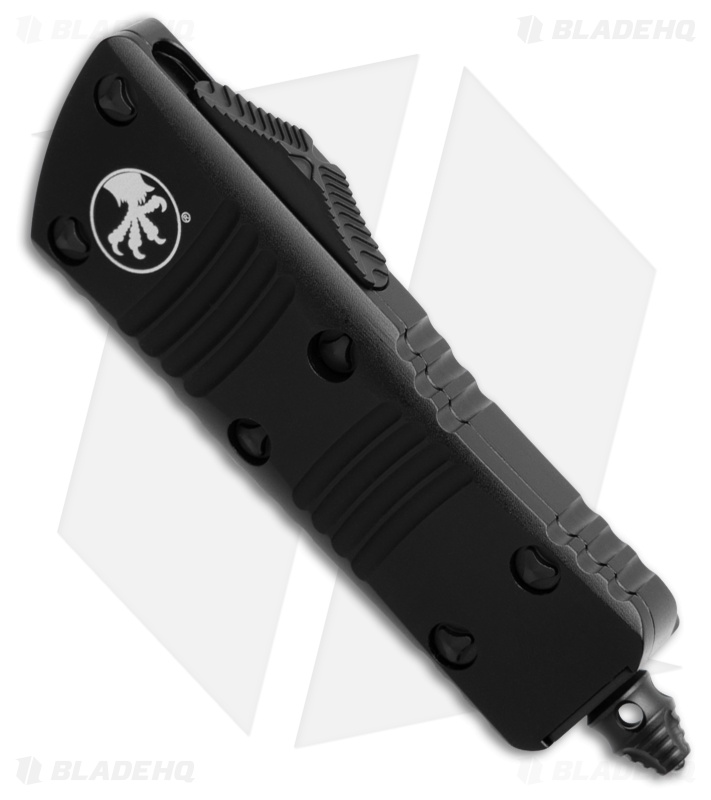 Microtech Mini Troodon Hellhound SS OTF Knife Black Satin