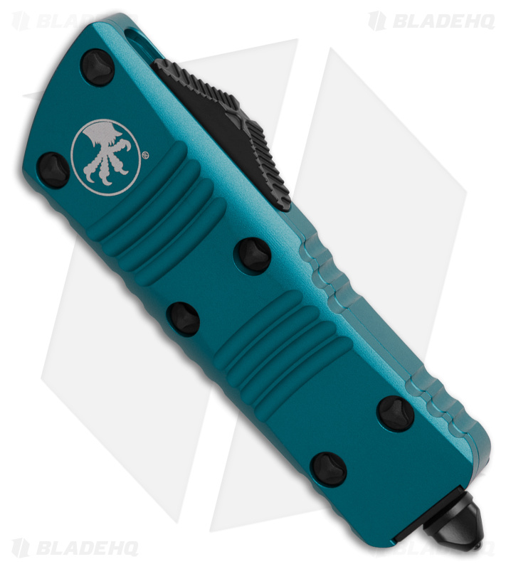 Microtech Troodon Mini D/E OTF Knife Blue + Black - Blade HQ