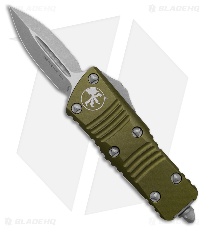 Microtech Troodon Mini D/E OTF OD Green + Apoc - Blade HQ