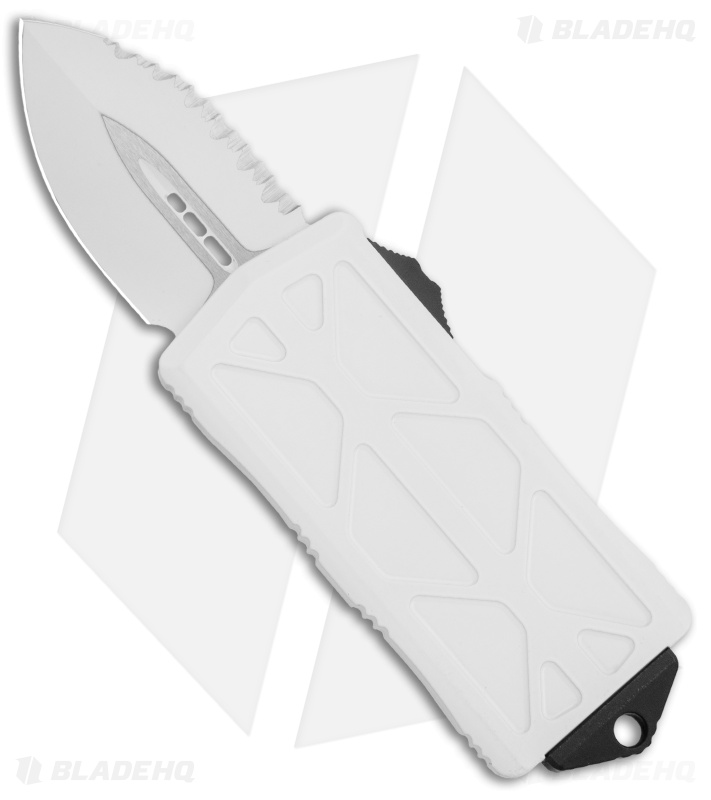 Microtech Exocet Stormtrooper CA Legal OTF Knife White Serr - Blade HQ