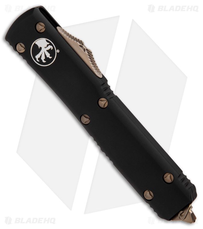 Microtech Spartan Ultratech | OTF Automatic Knife | Black + Bronze