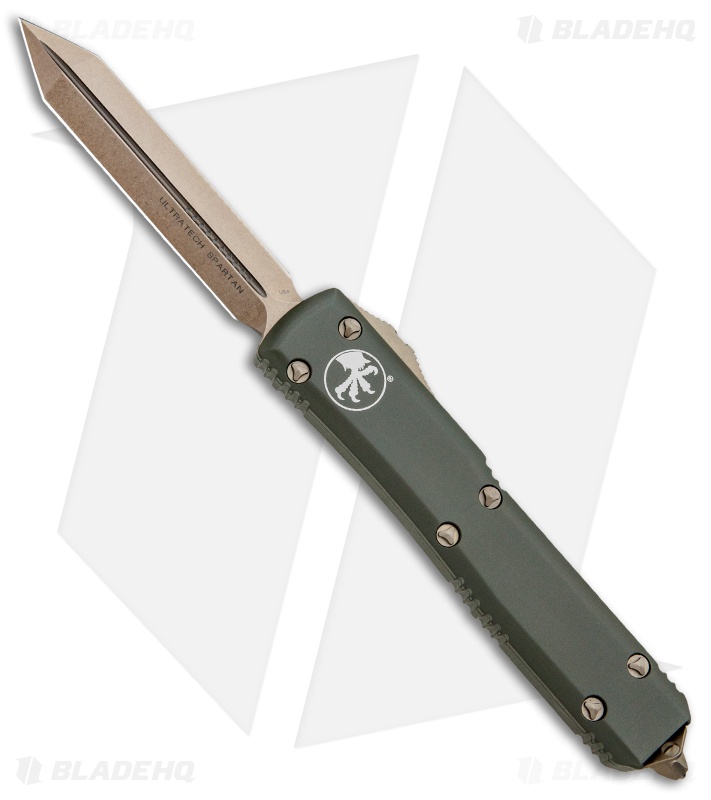 Microtech Spartan Ultratech | OTF Automatic Knife | OD Green
