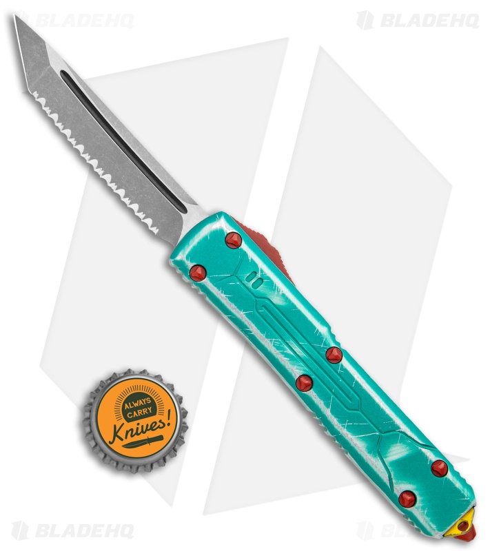 Microtech Ultratech Bounty Hunter OTF Automatic (3.4" Apocalyptic Full ...