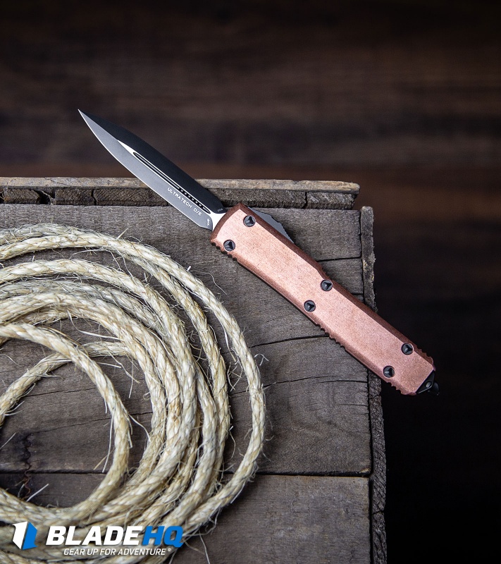 Microtech Ultratech D/E - OTF Automatic Knife | Copper CC + Black