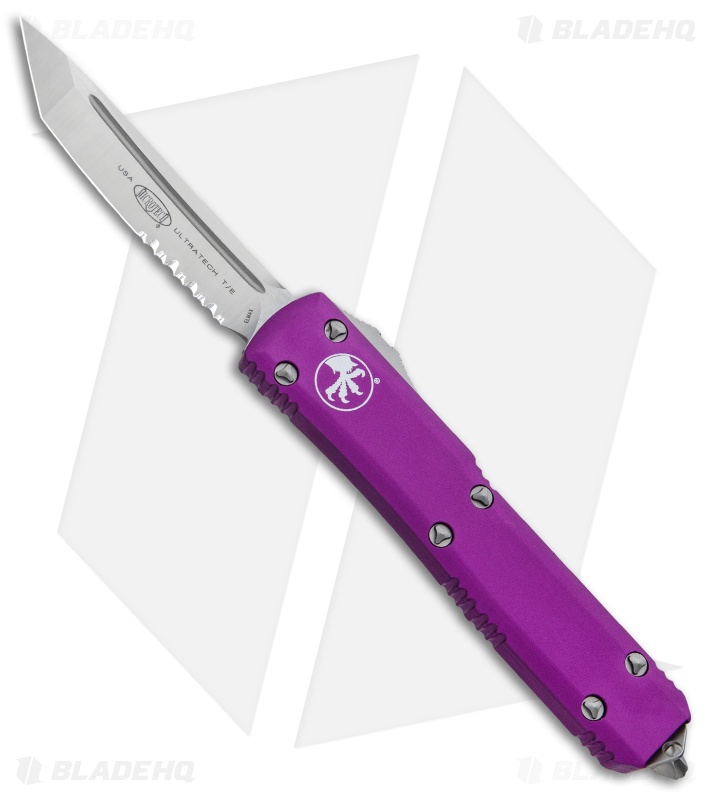 Microtech Ultratech - T/E OTF Automatic Knife | Violet CC + Satin Serrated