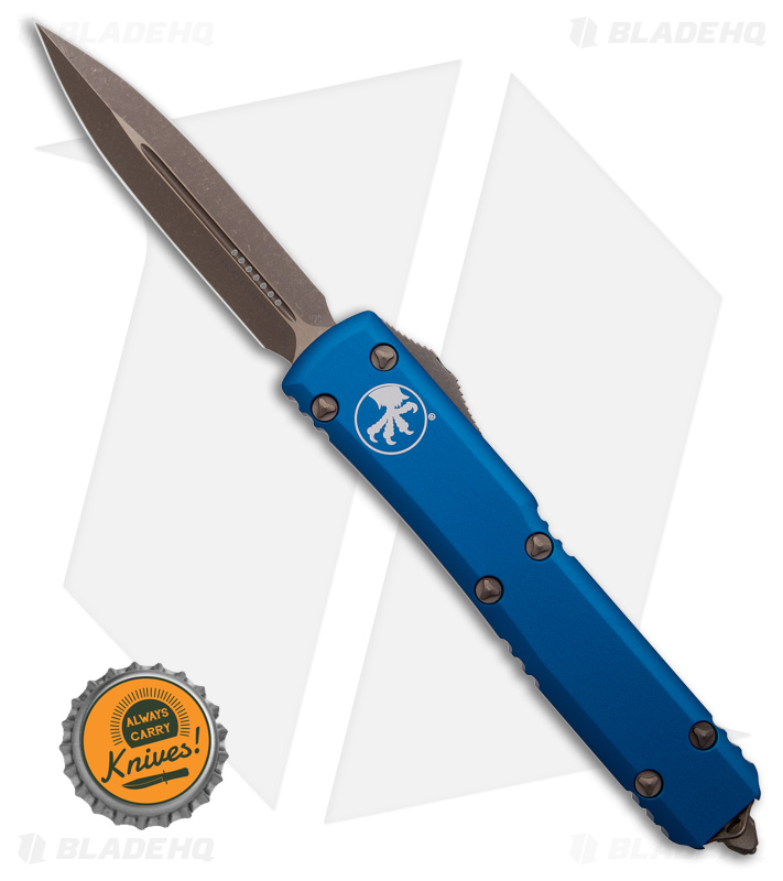 Microtech Ultratech D/E OTF Knife Blue/Bronze Apoc Blade HQ