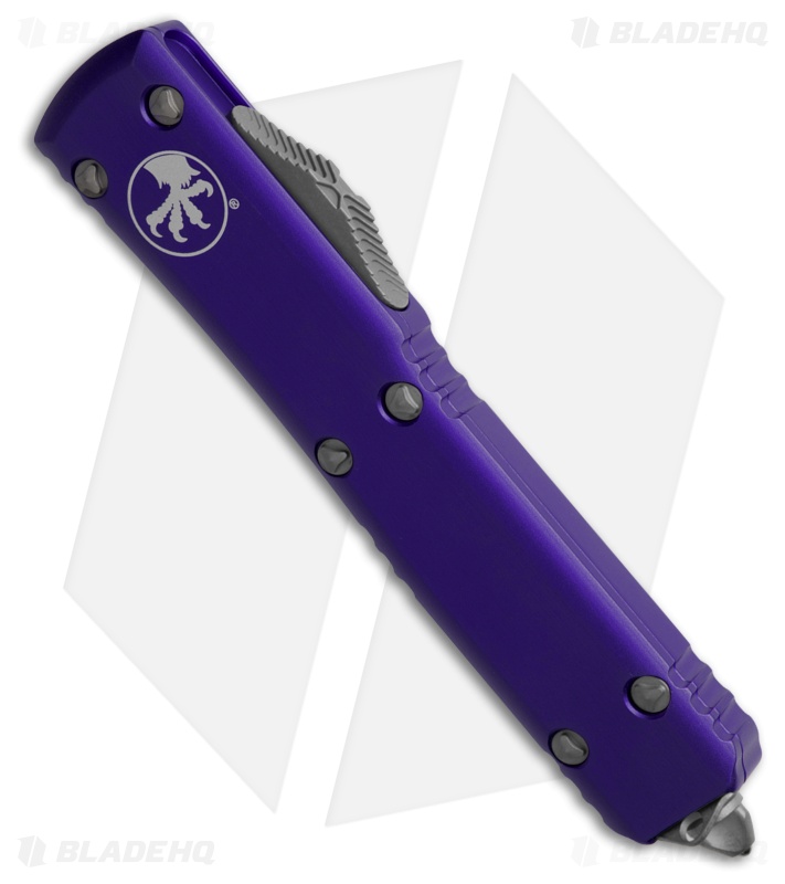Microtech Ultratech D/E OTF Knife Purple + Apoc Full Serr