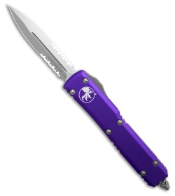 Microtech Ultratech OTF Knife | Purple Stonewash Serrated