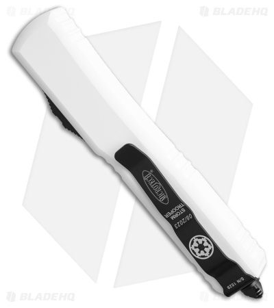 Microtech Ultratech Storm Trooper White/Double Serr Blade HQ