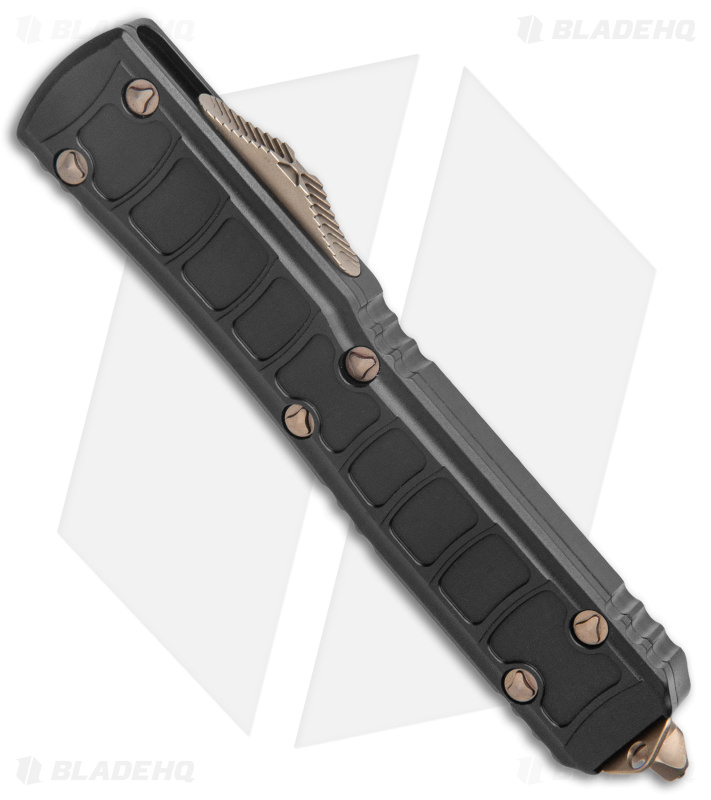 Microtech Ultratech II | D/E OTF Knife | Black Aluminum - Blade HQ