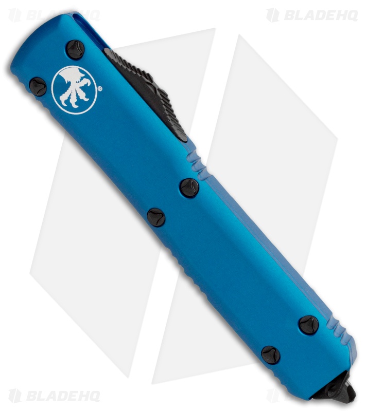 Microtech Ultratech Knife Blue D/E OTF Automatic (3.4" Full Serr) 122 ...