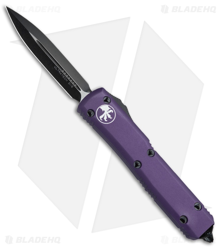 Microtech Ultratech D/E OTF Automatic Knife Purple (3.4" Black) 122-1PU ...