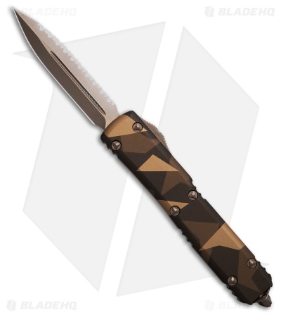 Microtech Ultratech OTF Camo Al D/E Bronze M390 Full Serr