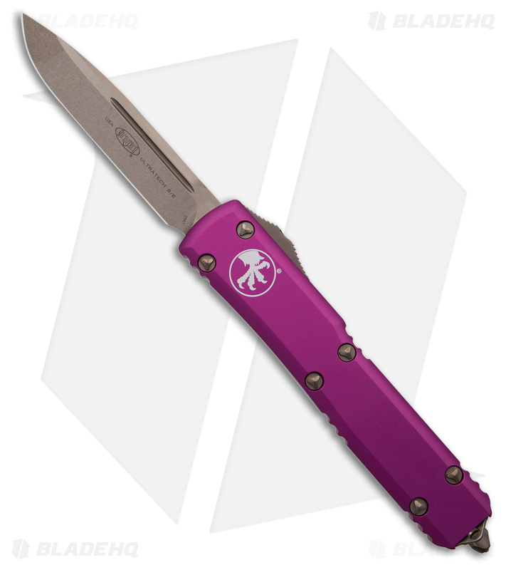 Microtech Ultratech S/E OTF Knife Violet + Bronze - Blade HQ