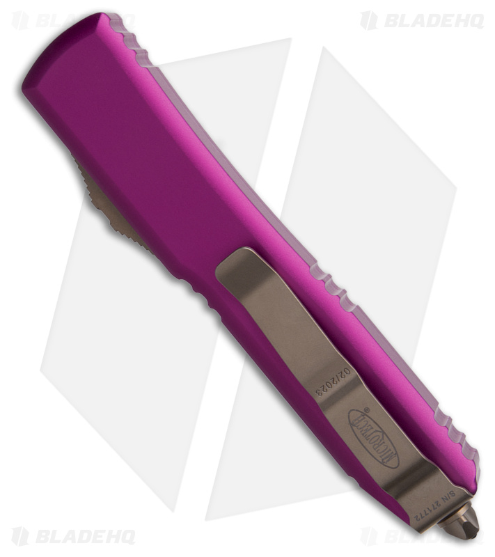 Microtech Ultratech S/E OTF Knife Violet + Bronze - Blade HQ