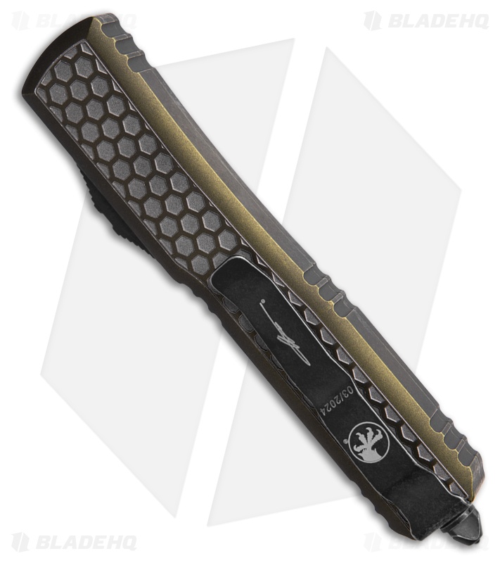 Microtech Ultratech Hellhound SS OTF Knife OD Green Hex Al