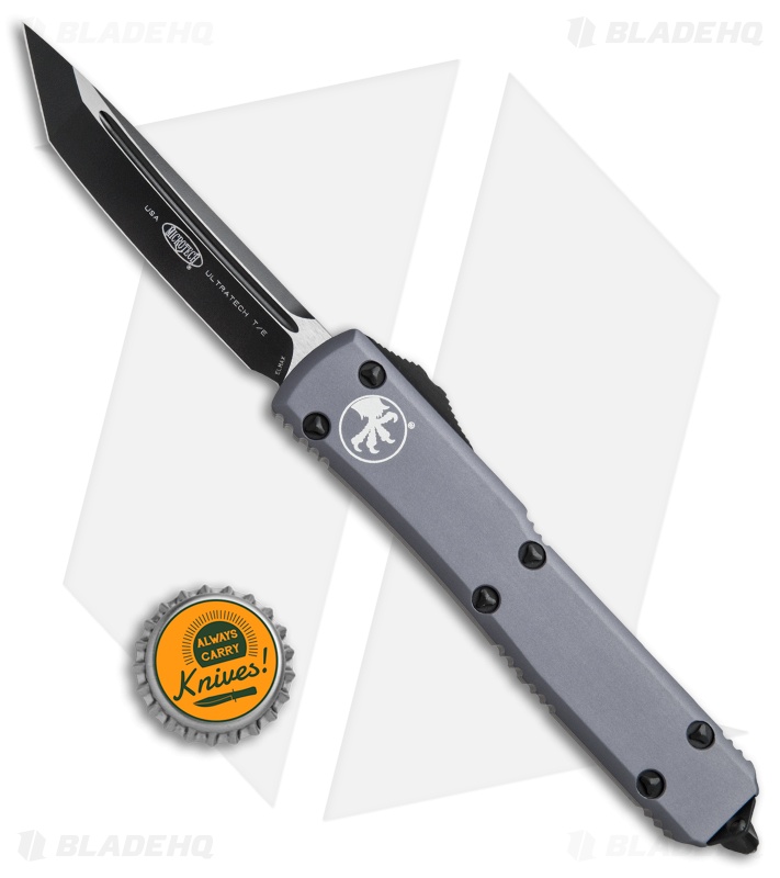 Microtech Ultratech T/E OTF Automatic Knife Gray CC (3.4" Black) 123 ...