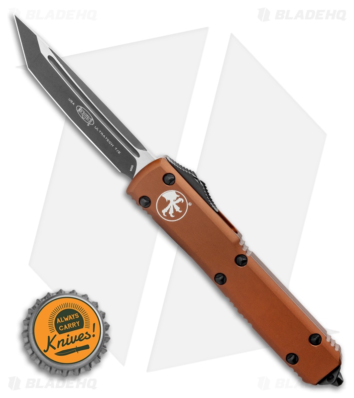 Microtech Ultratech Tanto T/E OTF Automatic Knife Tan CC (3.4" Black ...