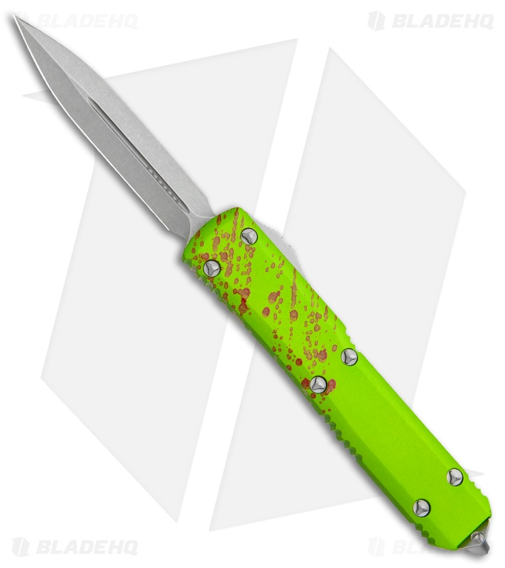 Microtech Ultratech Zombie Tech D/E Automatic Knife (3.4" Stonewash ...