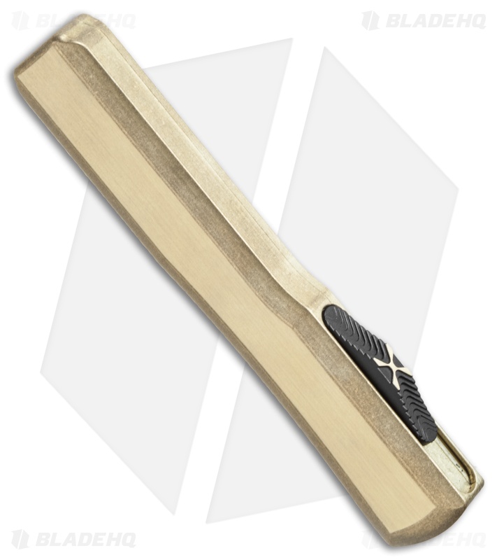Marfione Custom Ultratech Spartan OTF Knife Brass (Mirror Polish ...
