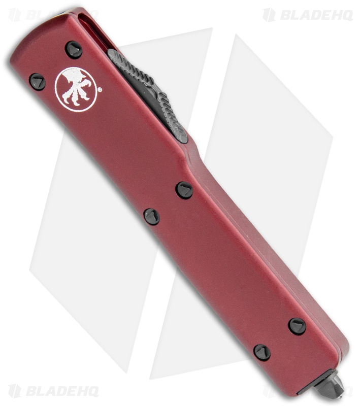 Microtech UTX-70 D/E OTF | Automatic Knife | Merlot Red - Blade HQ
