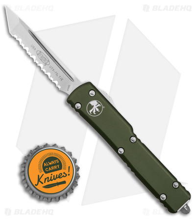 Microtech UTX-70 D/A Tanto OTF Auto OD Green - Blade HQ
