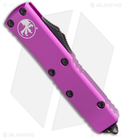 Microtech UTX-85 OTF Knife Violet (3.2" Black) - Blade HQ