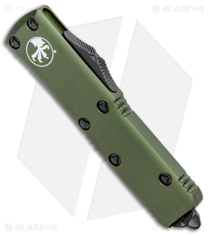 Microtech UTX-85 | D/E OTF Automatic Knife OD Green | Black Full Serr
