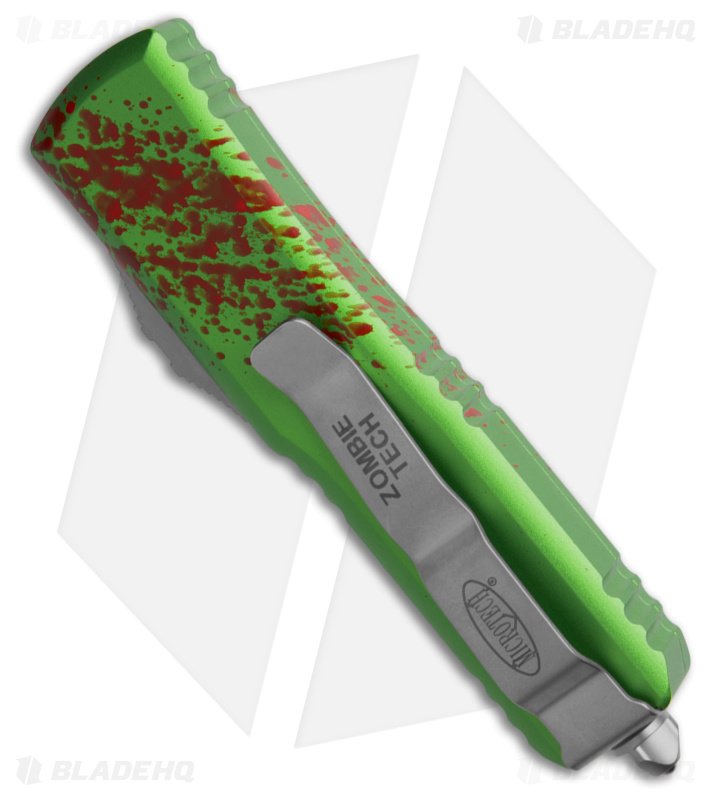 Microtech UTX-85 D/E OTF Knife Zombie Tech + SW - Blade HQ