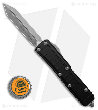 Microtech UTX-85 Spartan OTF Auto Knife Black (BB SW) - Blade HQ