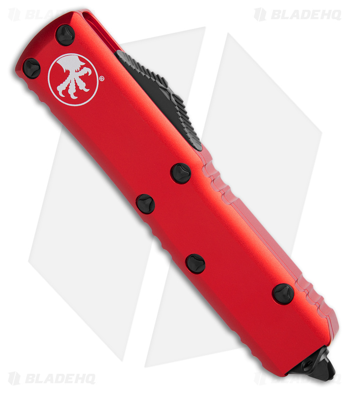Microtech UTX-85 OTF Auto Knife Red (Black Serr) - Blade HQ