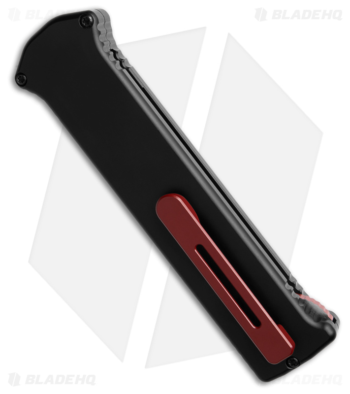 Paragon PARA-XD OTF Auto Knife Black (3.5" Red) - Blade HQ