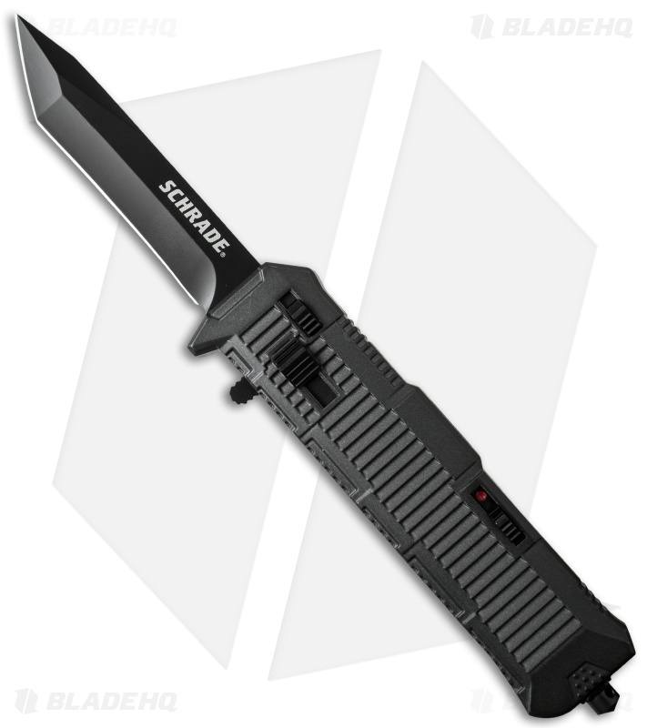 Schrade Viper OTF Knife - Assisted | Black Tanto | Blade HQ