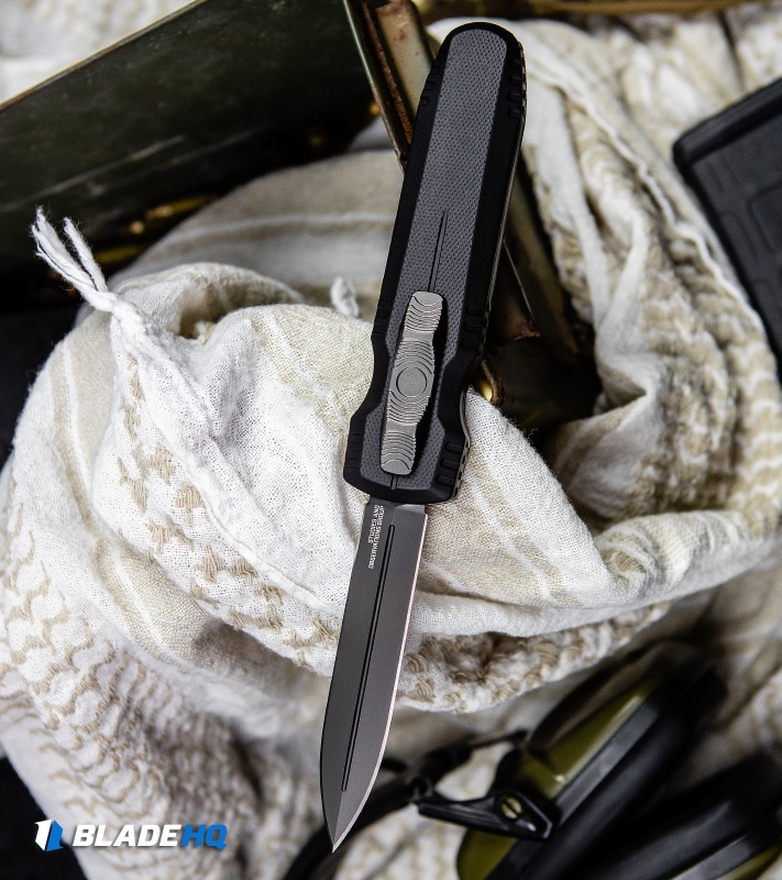 SOG Knives Pentagon OTF | Automatic Knife | Black Dagger | Blade HQ