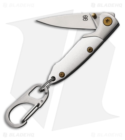 Brighten Blades Not So Heavy Metal Keychain Knife White