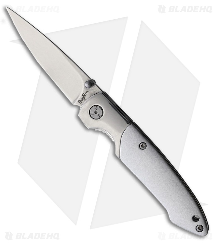 Brighten Blades Not So Heavy Metal Liner Lock Knife Silver