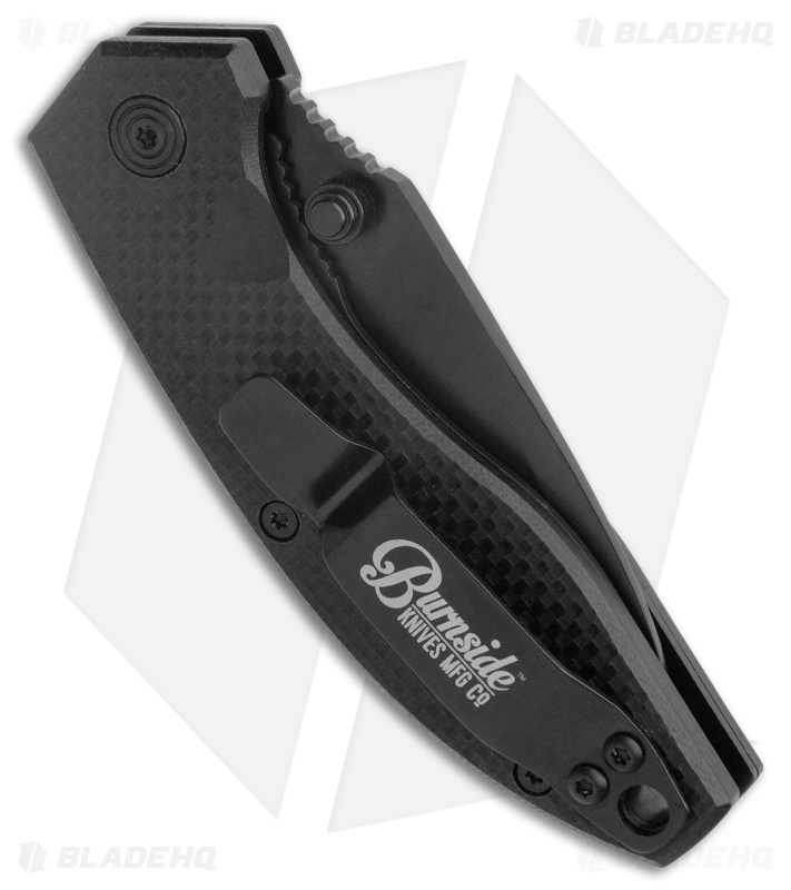 Burnside Knives Carmen Liner Lock Black G-10 - Blade HQ