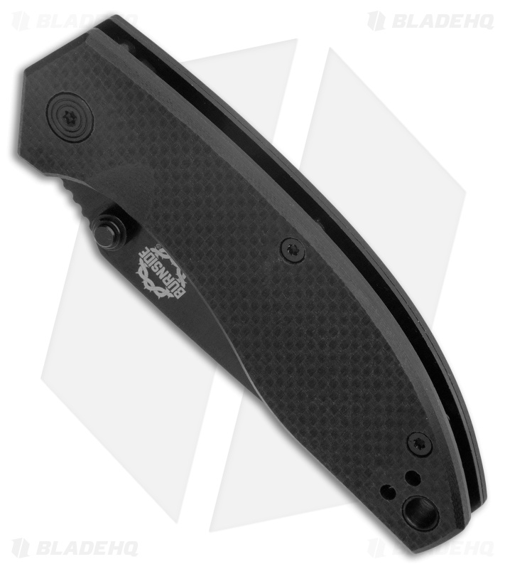 Burnside Knives Carmen Liner Lock Black G-10 - Blade HQ