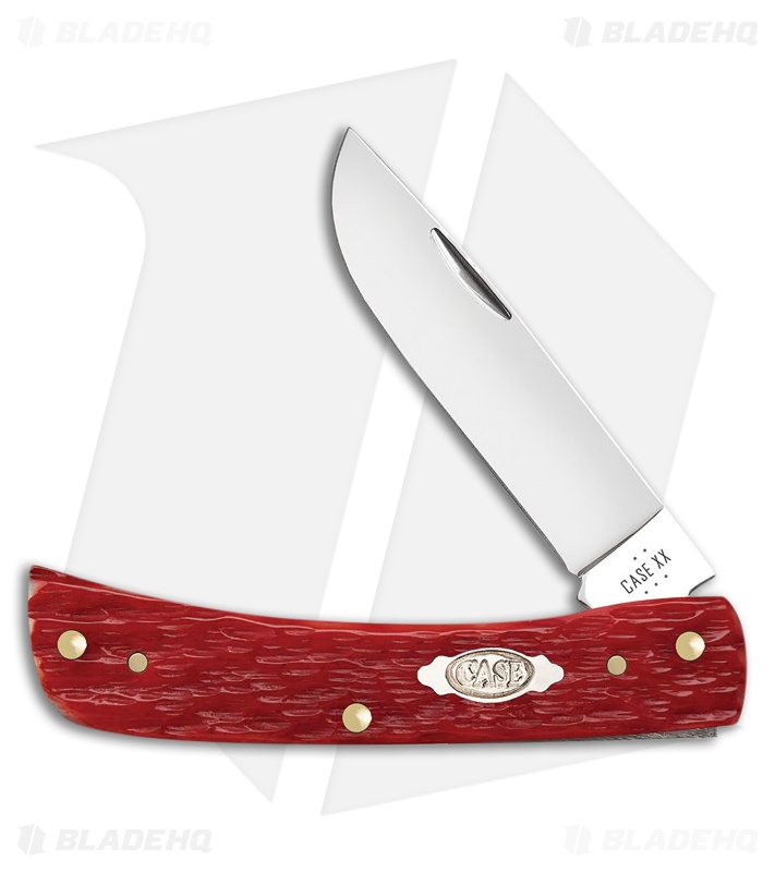 Case Knives Sod Buster Jr. Knife Dark Red Bone 6137 CS