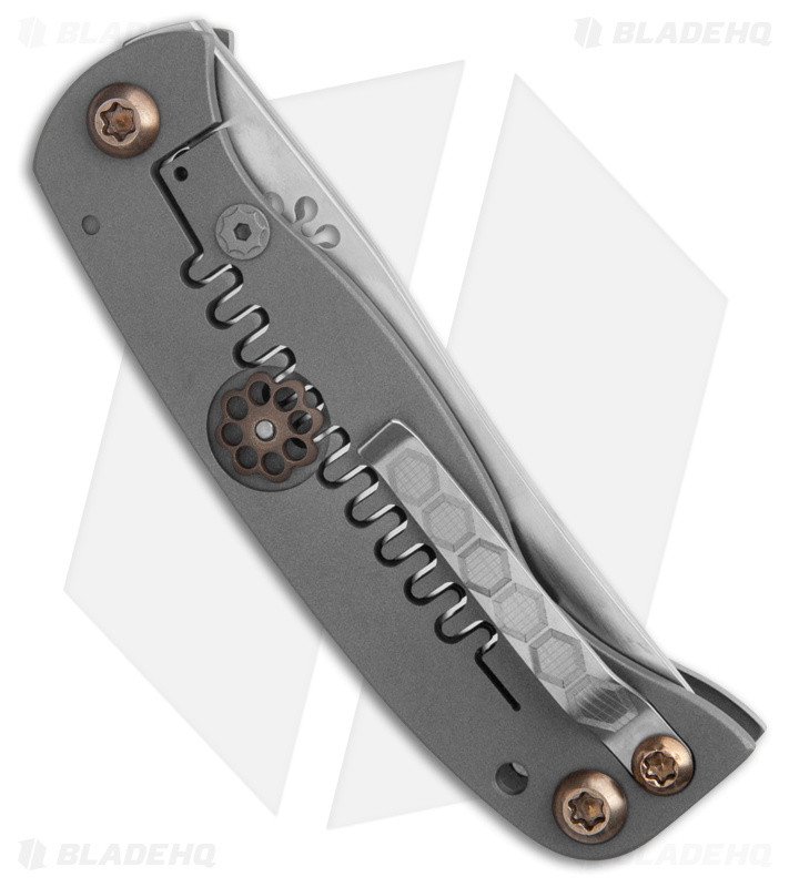 Farid MehrKnives Custom Mini K2 Knife Ti Hexagon - Blade HQ